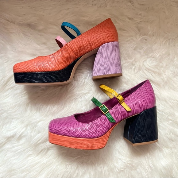 Charlotte Stone | Shoes | New Charlotte Stone Bizzy Chunky Colorblock ...